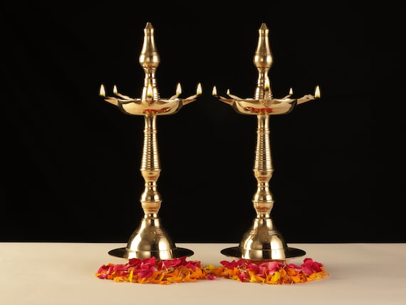 Brass Oil Diaoil Wick Diya Indian Decorbrass Diya | Etsy