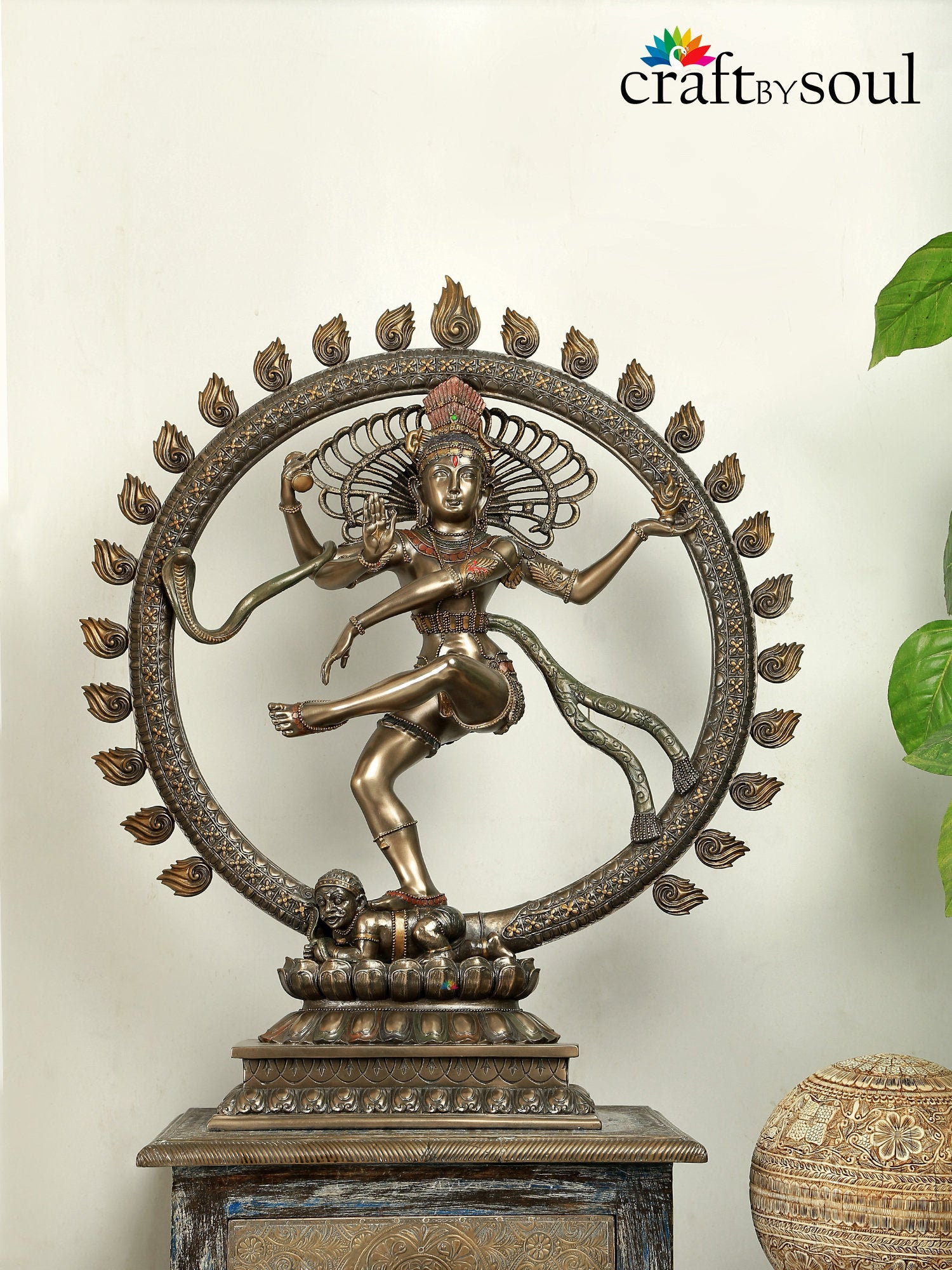 Dancing Shiva Nataraja Statue,66 Cm Big Size Resin Natraja Idol ...