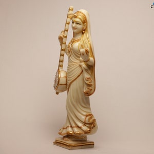 Meera Bai Statue, 24" Inches Mira Bai Sculpture in Reform Marble ...