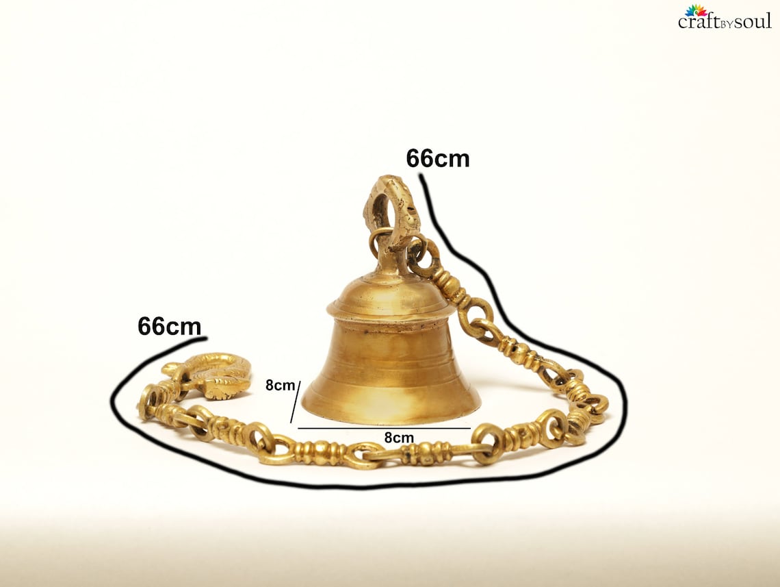 Brass Hanging Bell for Temple Outdoor Mandir Decor Brass - Etsy