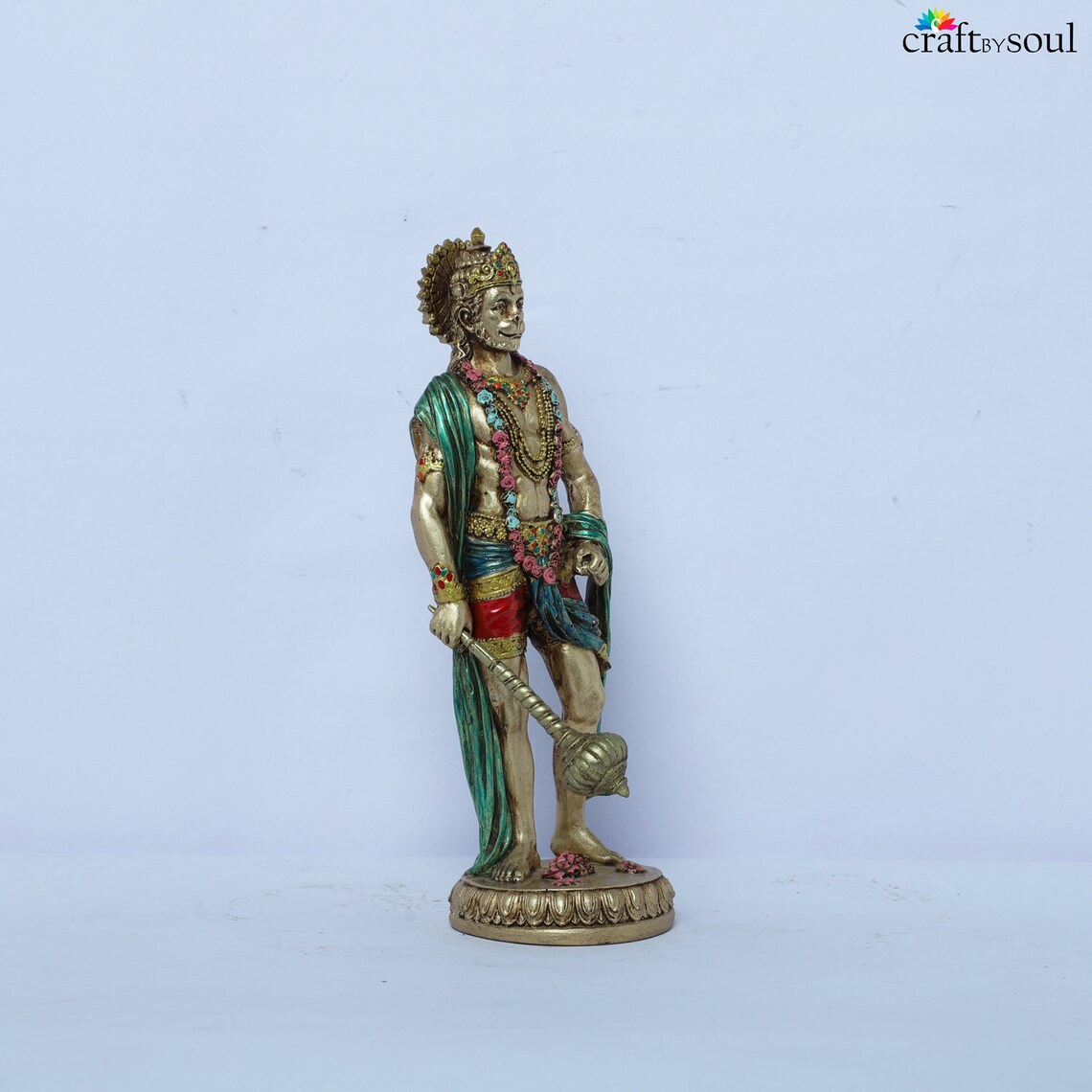 Lord Hanuman Statue26 Cm Standing Hanuman Figurine Resin - Etsy