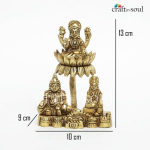Brass Lakshmi Kuber Statue With Chitralekha, Kubera Laxmi Idol,hindu ...