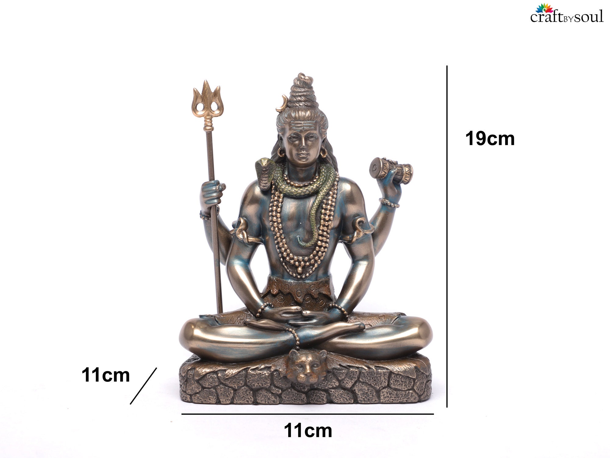 Lord Shiva Statue, Small Size Mahadev Idol for Car, Adiyogi Shiva ...