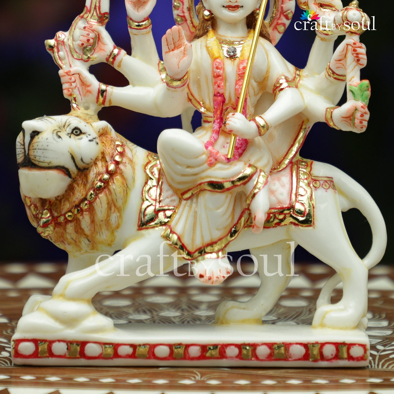 Maa Durga Statue,16 Cm Resin Bengali Devi for House, Goddess Devi ...