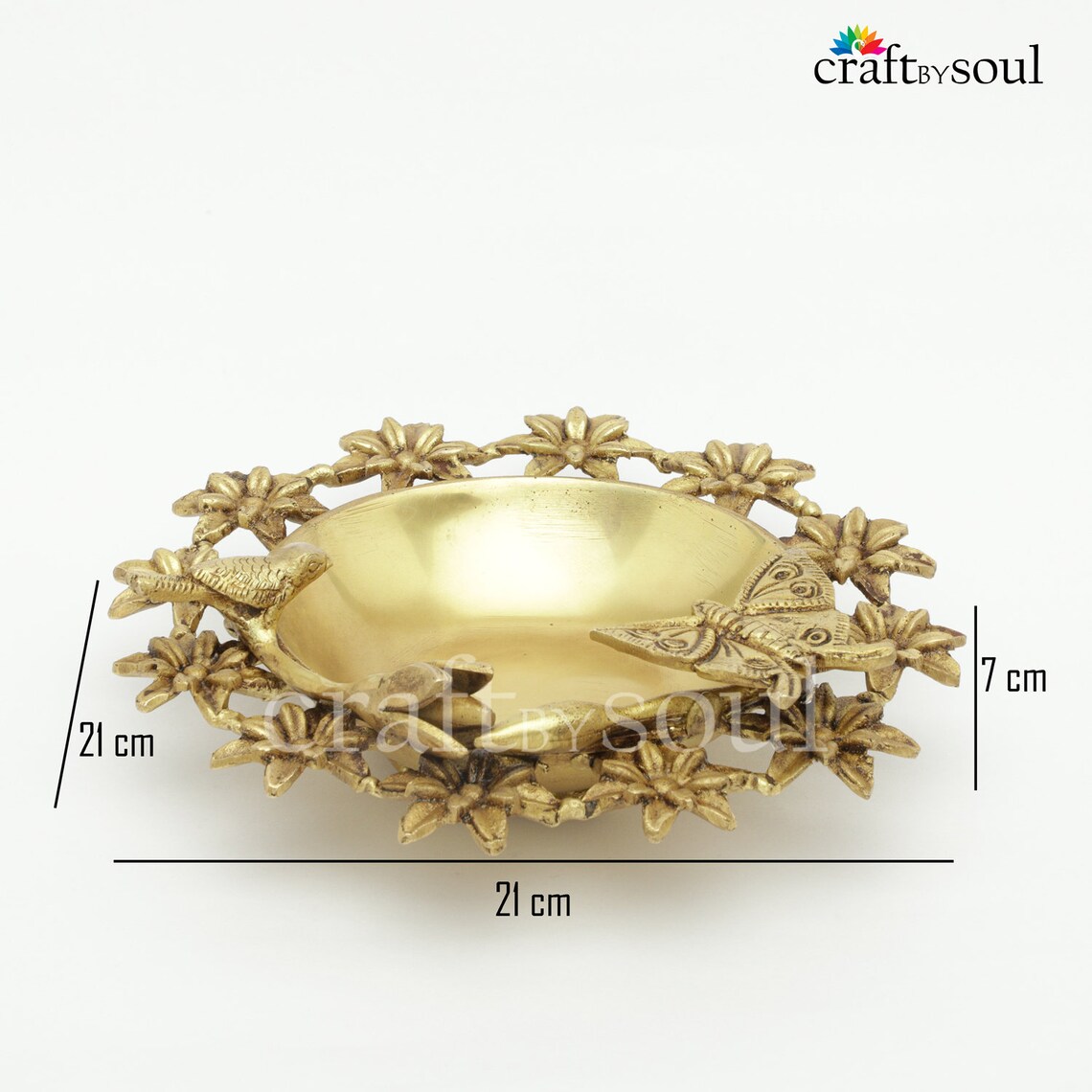 Urli Bowl in Brass, Flower Design Uruli, Traditional Bowl for Flower ...