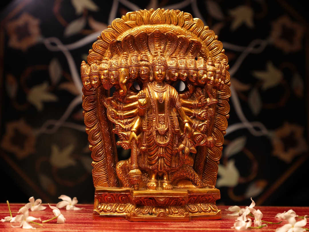Vishnu Dashavatara, 30 CM Brass Lord Vishnu Dashavatar,ten Incarnations ...