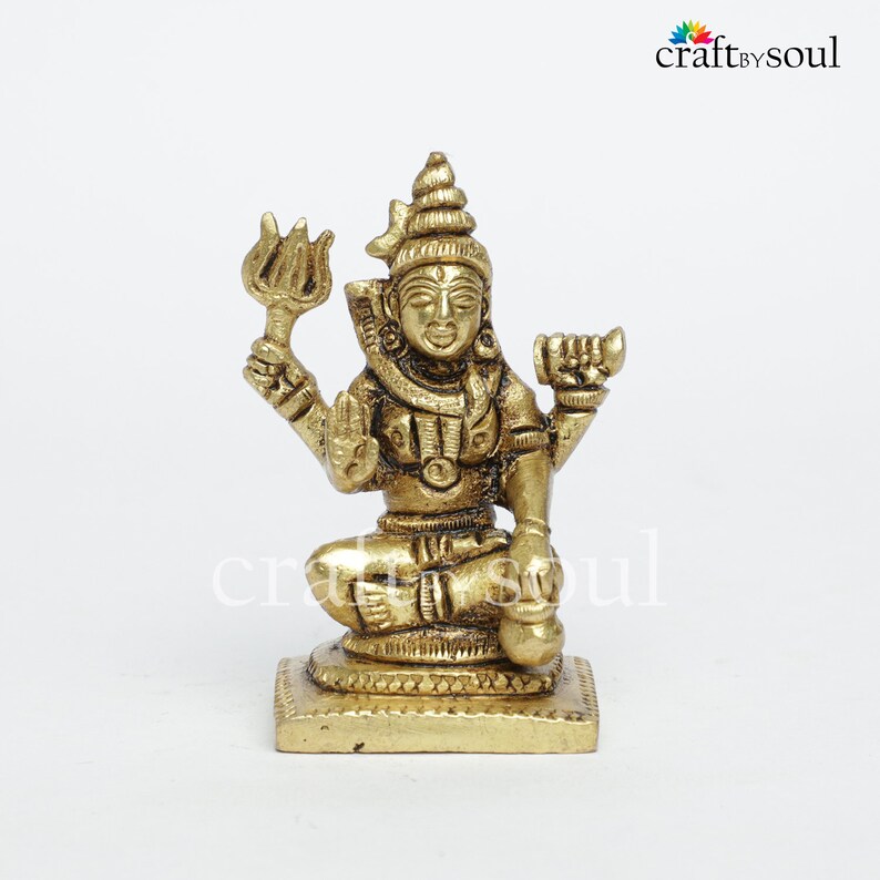 Lord Shiva Statue Small Size Mahadev Idol Brass Adiyogi - Etsy