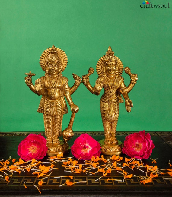 Sculpture Art & Collectibles Vishnu carving Lakshmi Narayan Idol,18CM ...