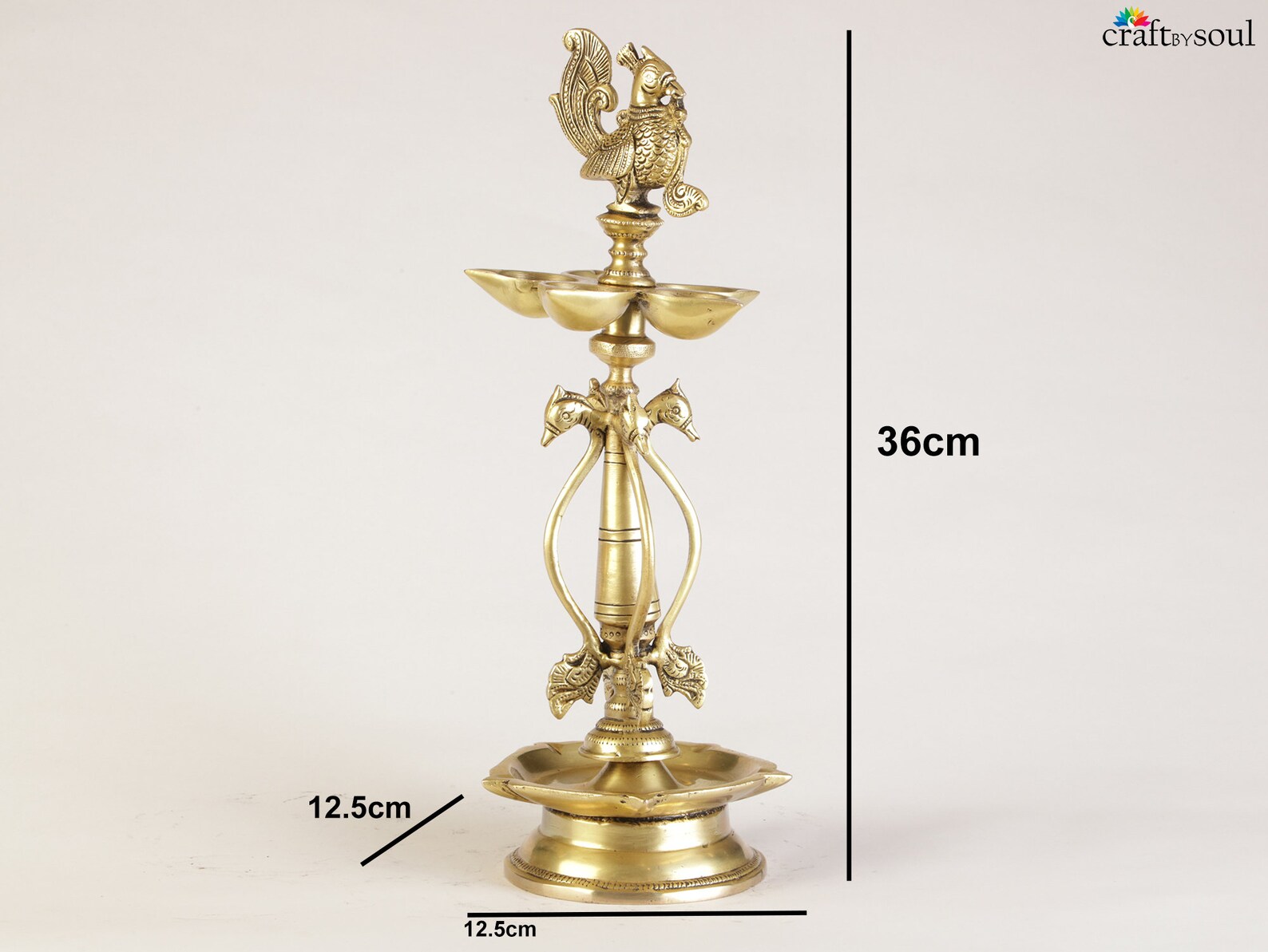 Brass Annam Bird Diya Stand,annapakshi Appam Deepam,deepak 36cm for ...