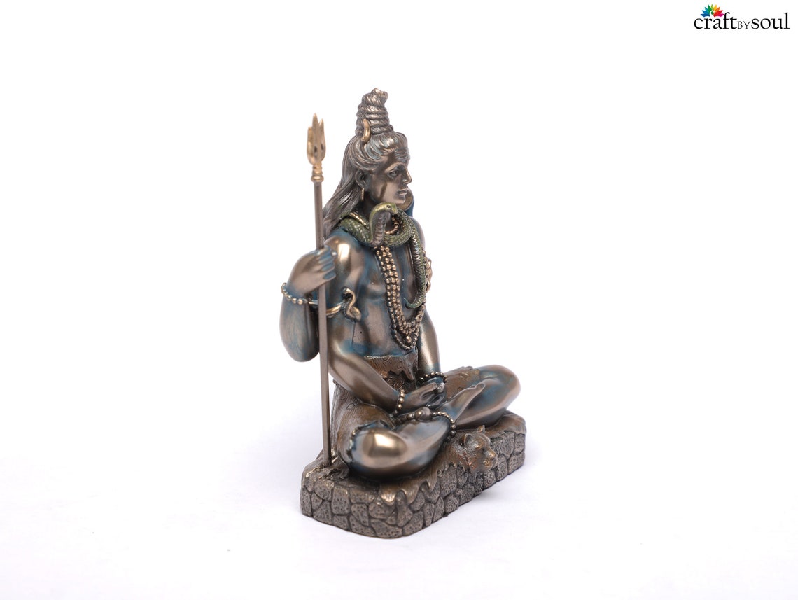 Lord Shiva Statue, Small Size Mahadev Idol for Car, Adiyogi Shiva ...