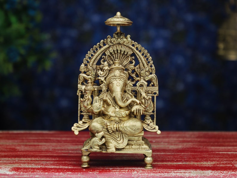Brass Ganesh Statue Brass Ganesha Idollord Ganesha Statue - Etsy