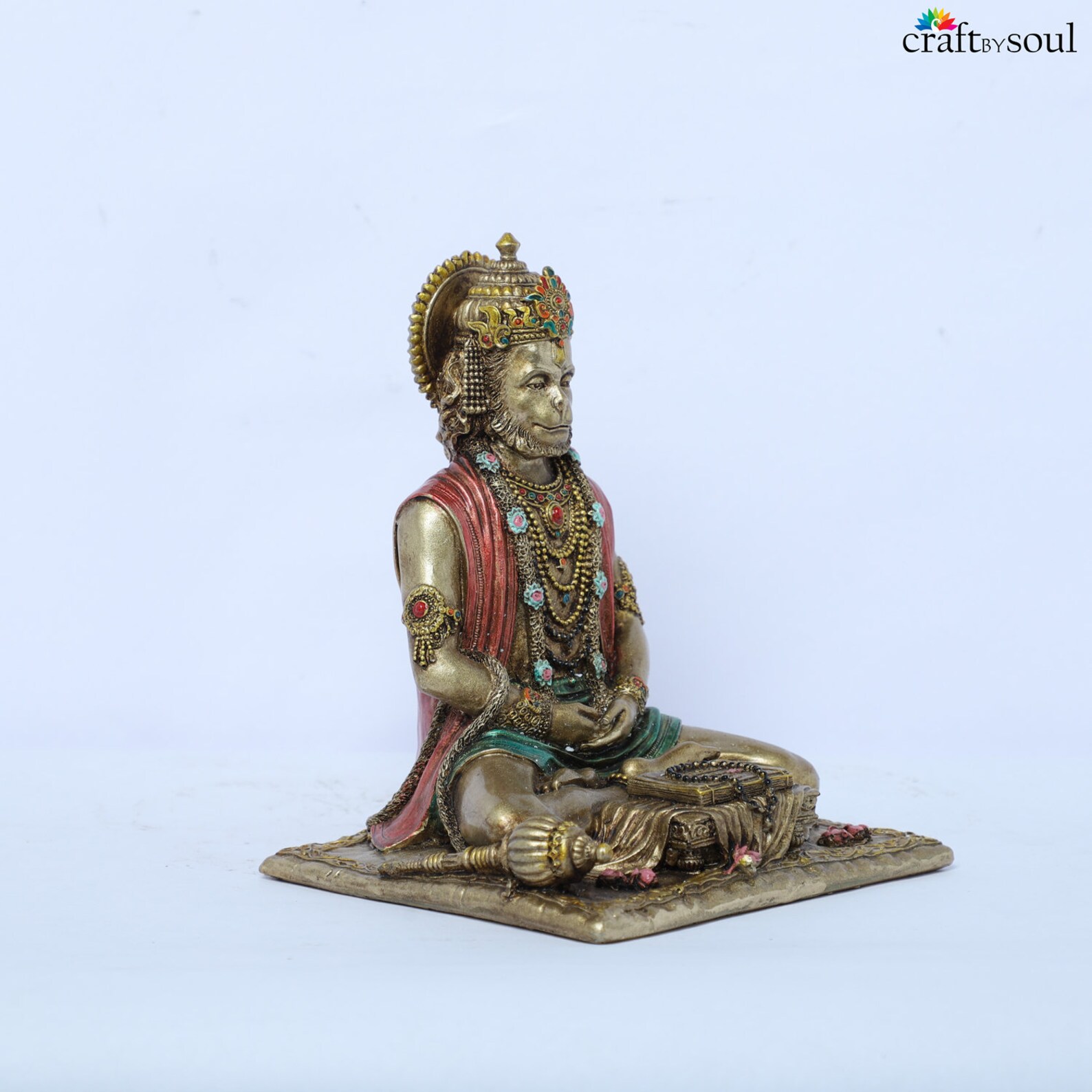 Lord Hanuman Statue19 Cm Resin Sitting Hanuman Figurine - Etsy