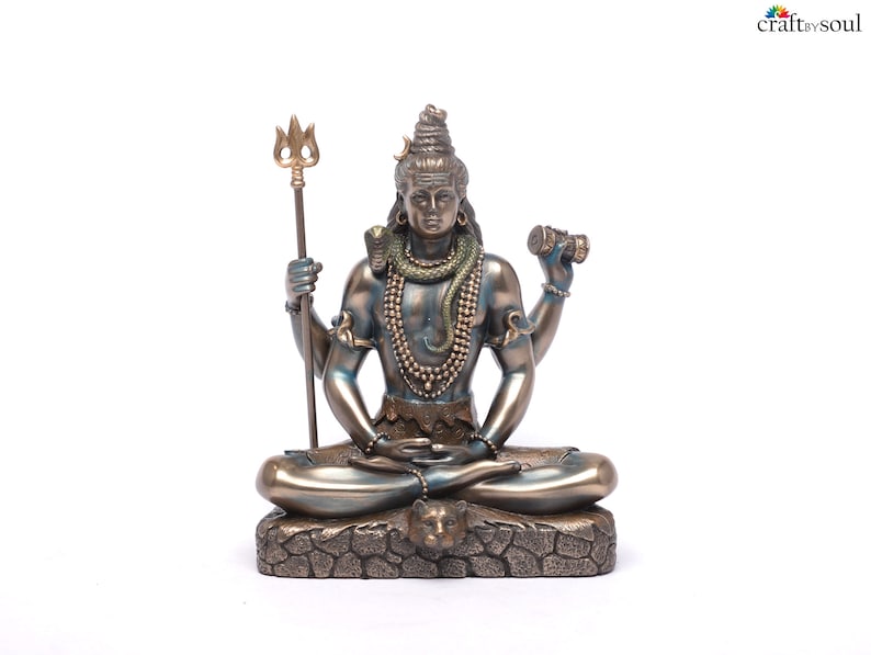 Lord Shiva Statue Small Size Mahadev Idol for Car Adiyogi - Etsy