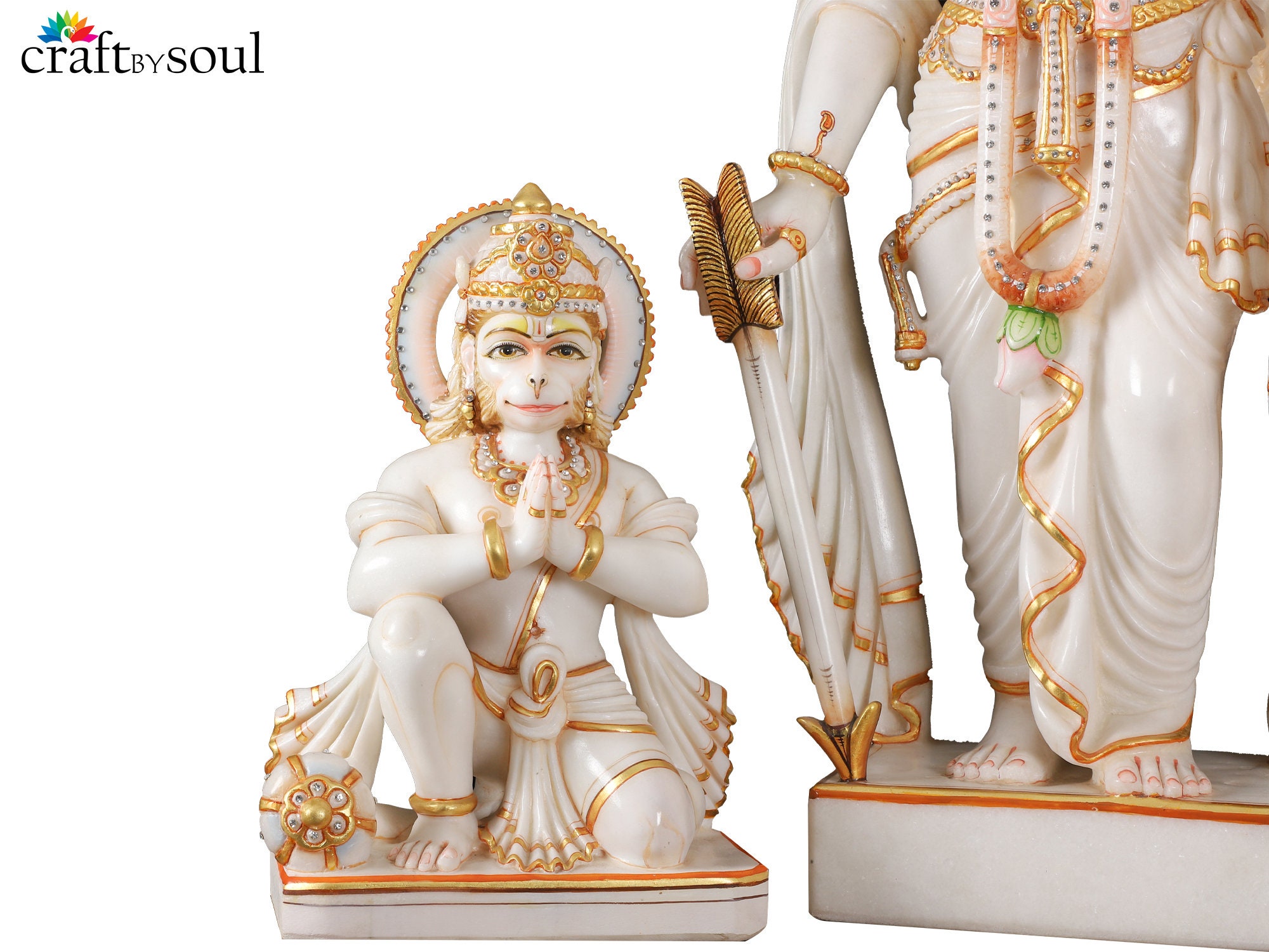 Ramdarbar Statue in Marblebig Ram Ji Family Statue Lord Rama - Etsy