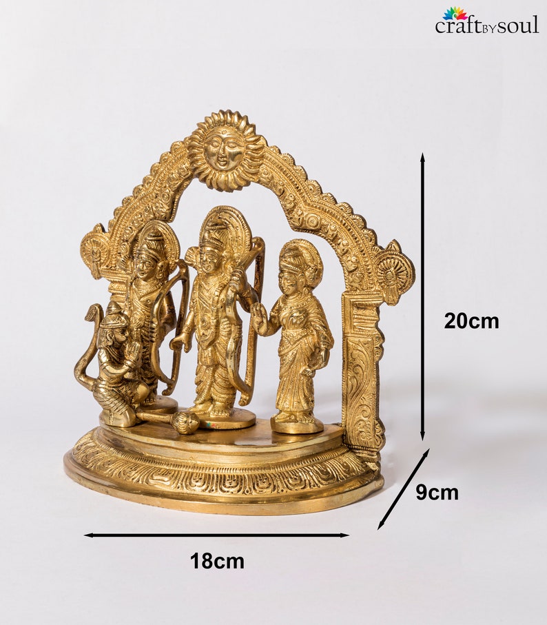 Ramdarbar Statue in Brass20cm Ram Ji Family Statue Lord Rama - Etsy