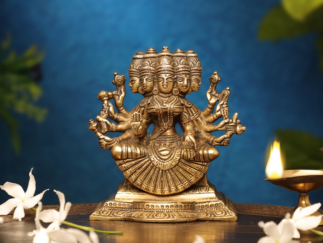 Gayatri Statue, Goddess Gayatri Idol,5" Small Maa Gayatri,religious ...