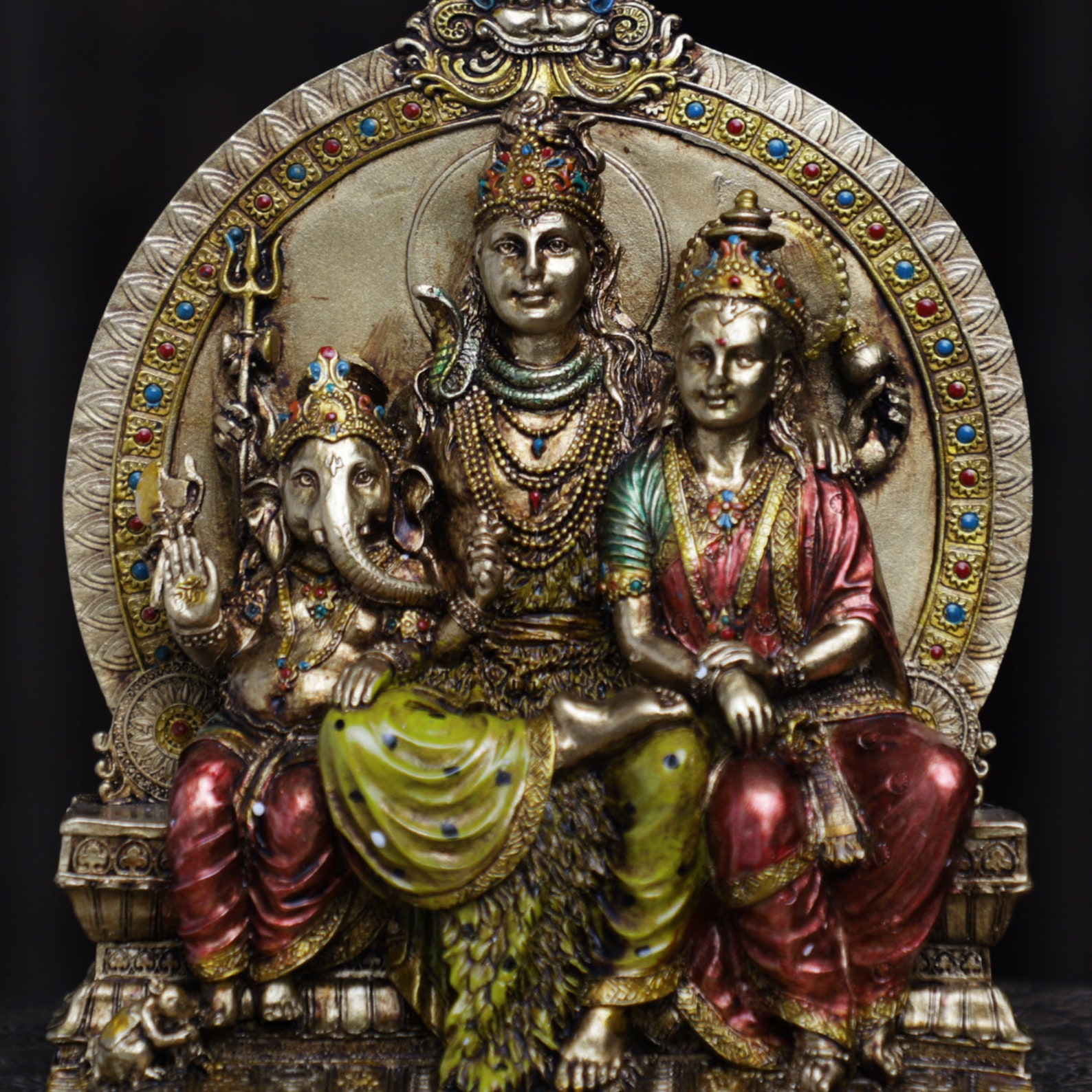 Shiv Parwati Family Statuelord Shivagodess Parvatishiv - Etsy