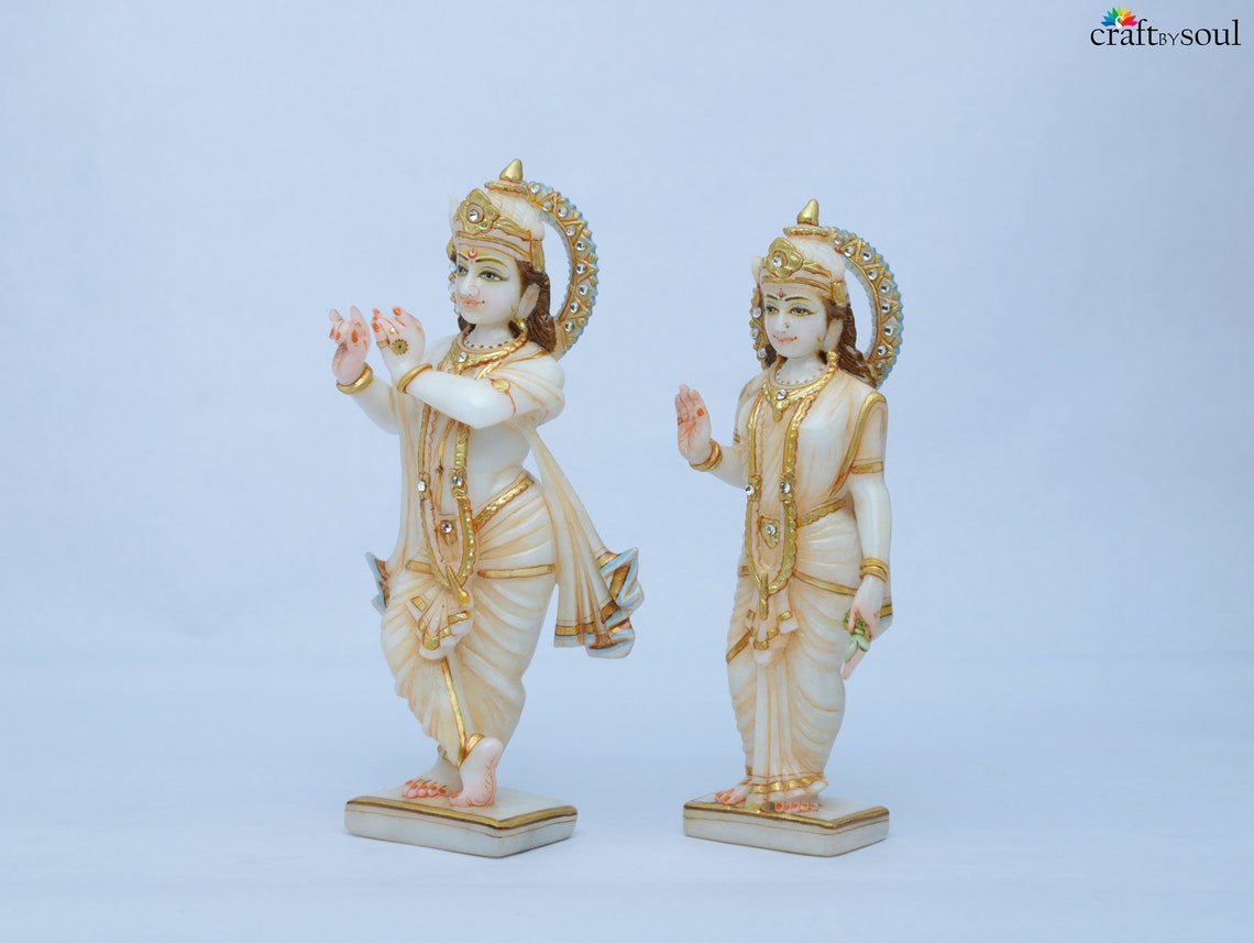 Radha Krishna Statue.26cm Small Handmade Marble Radha Krishna - Etsy