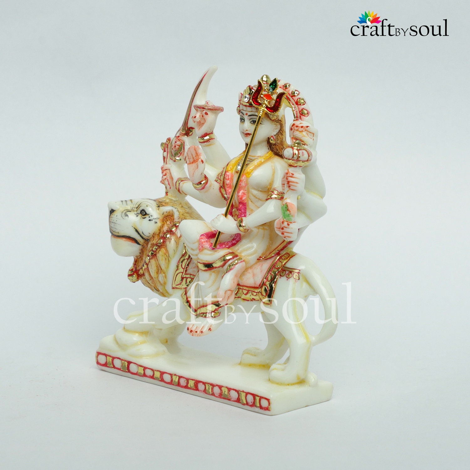 Maa Durga Statue16 Cm Resin Bengali Devi for House Goddess - Etsy