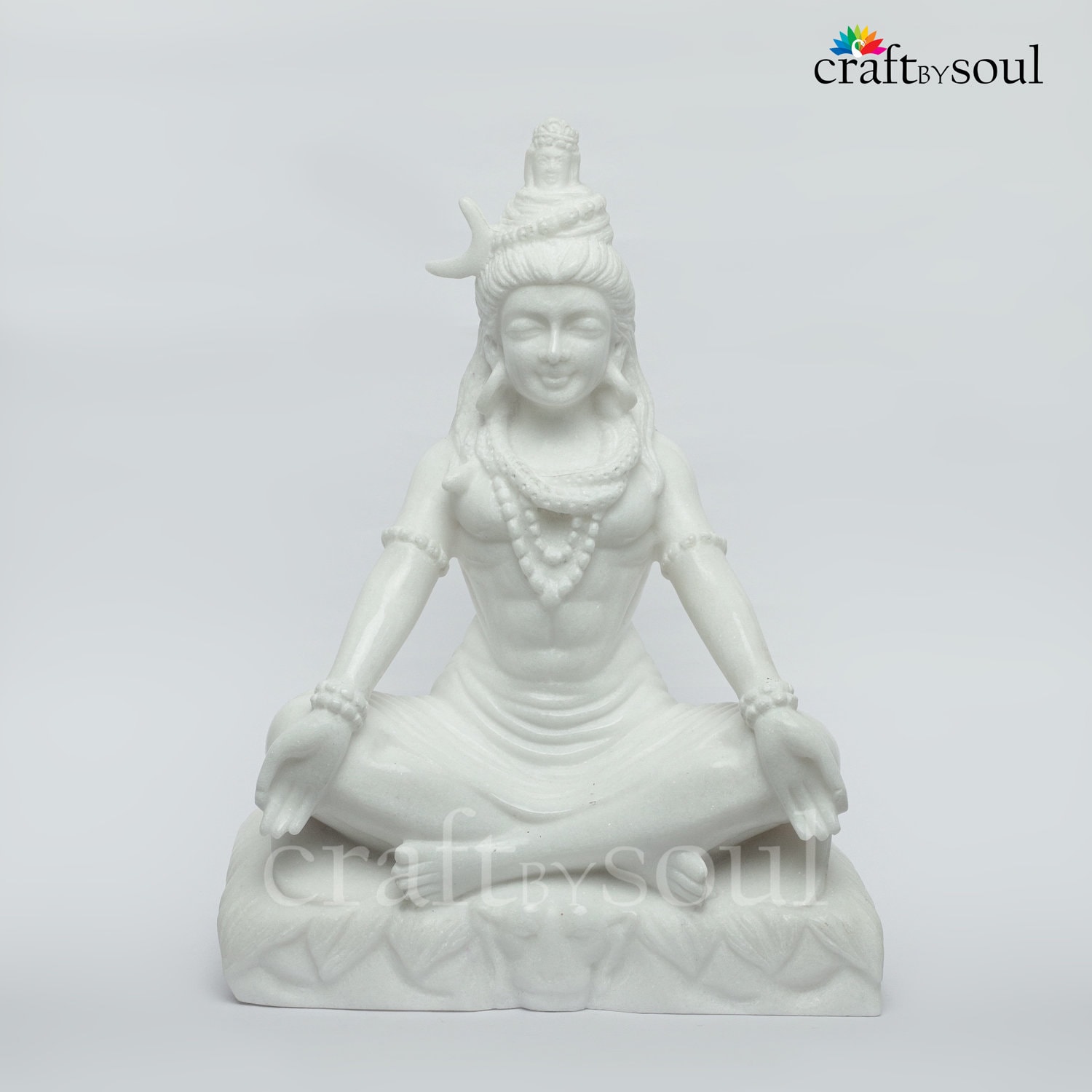 Marble Shiva Statue,49cm Large Shiv Idol With Pure Marble, Shiv ...