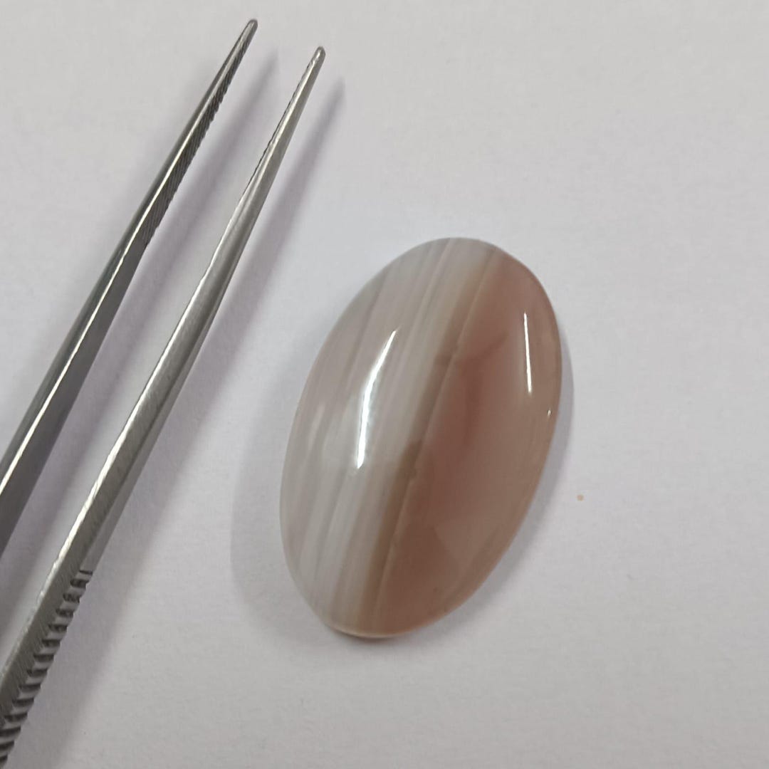 Natural Red Banded Agate Oval Shape Cabochon Free Size Loose Gemstone ...