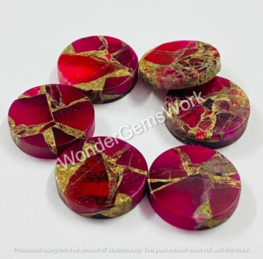 Natural Rani Copper Turquoise Round Coin Loose Flat Coin for Jewelry ...