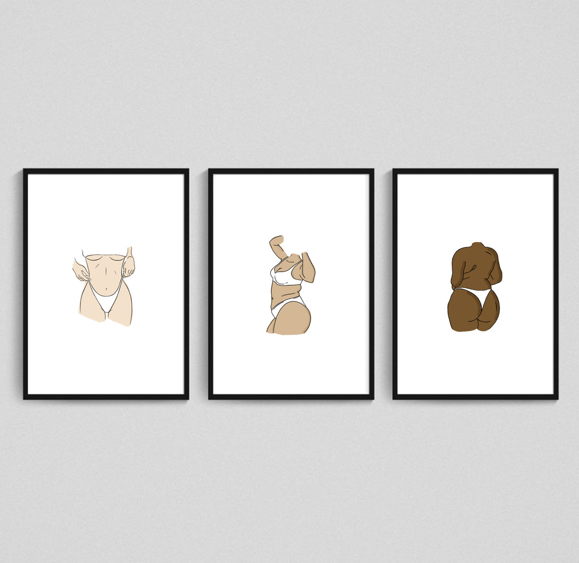 Body Print One of Three - Etsy