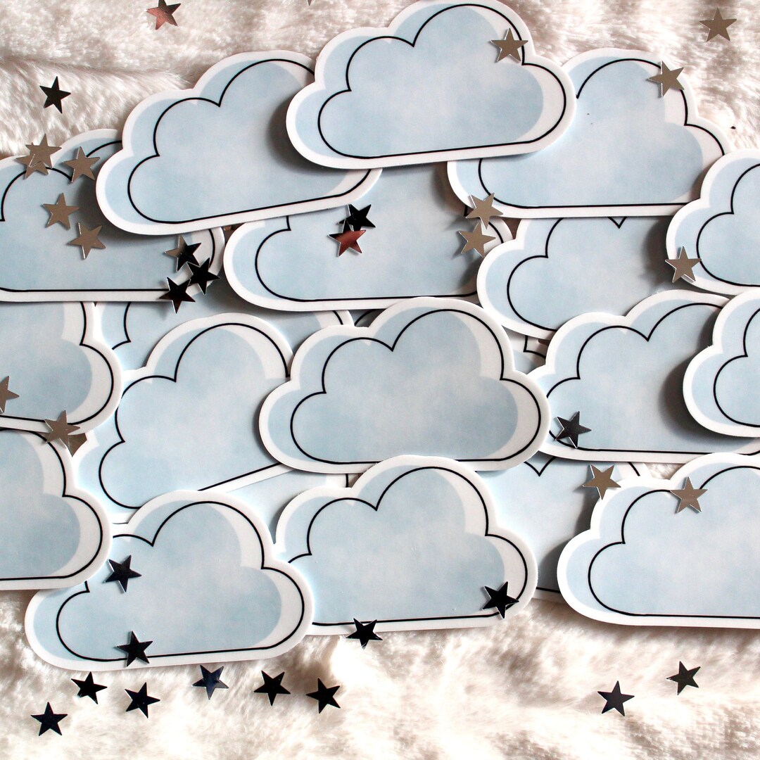 Cloud Sticker - Etsy
