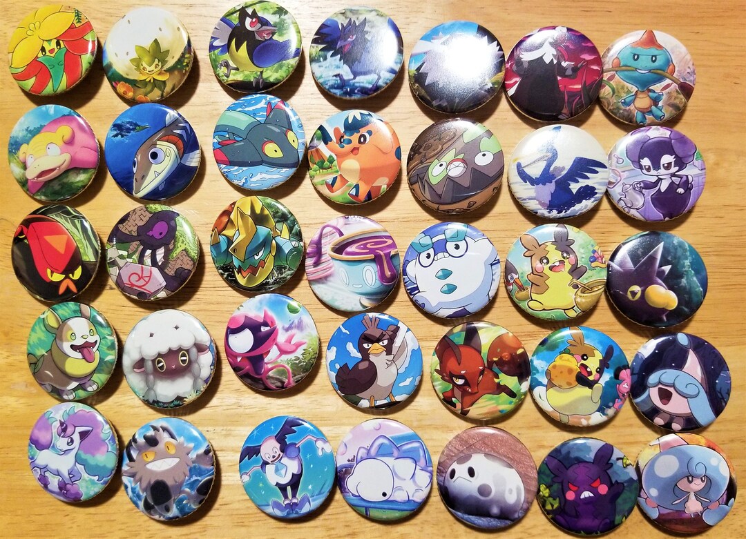 Pokemon GEN 8 Pinback Buttons 1.25 Inch - Etsy