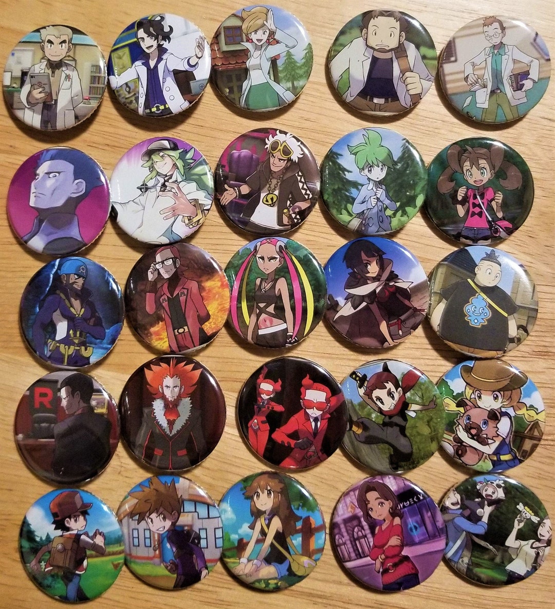 Pokemon CHARACTERS Pinback Buttons 1.25 Inch - Etsy