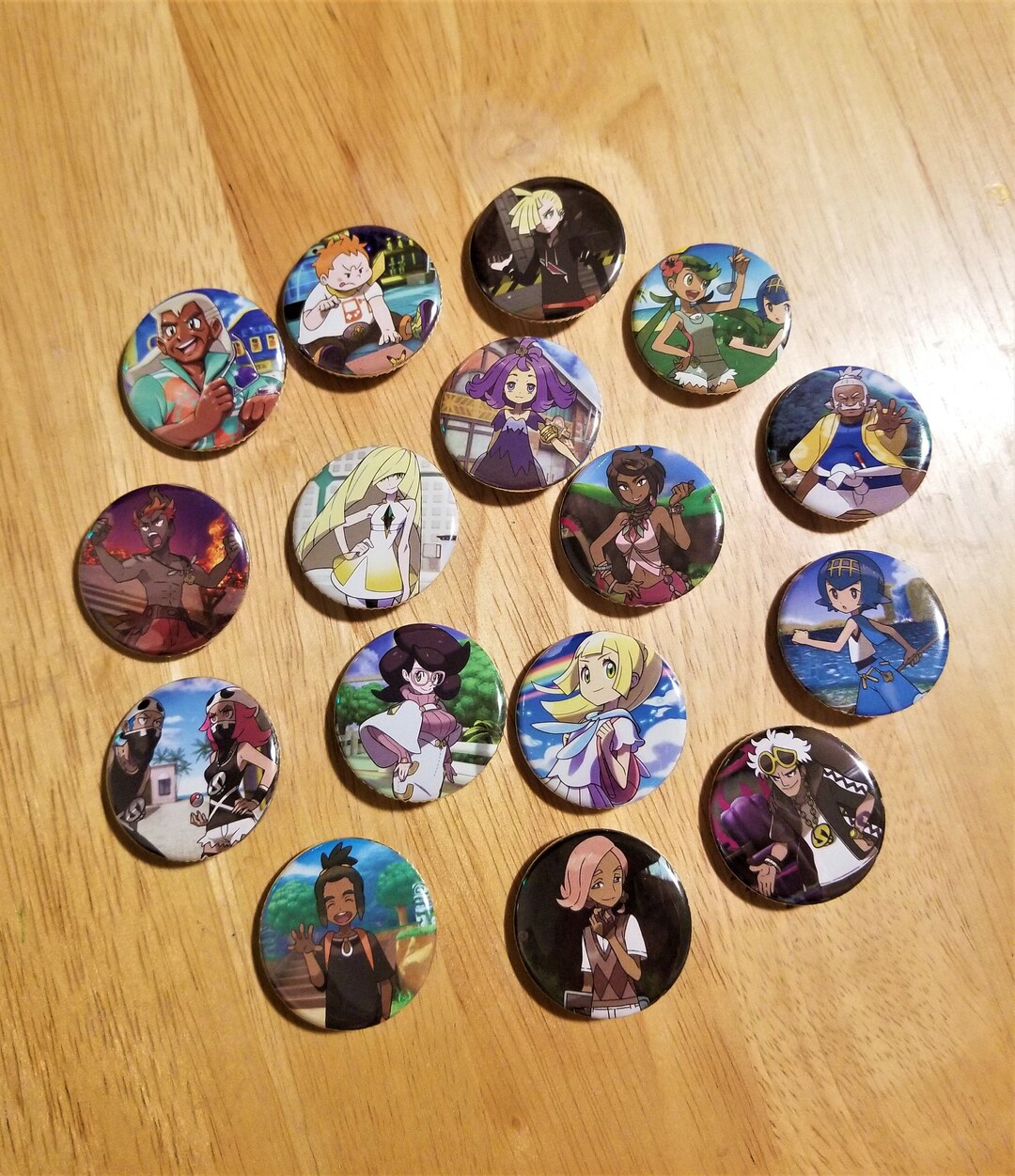 Pokemon SUN & MOON CHARACTERS Pinback Buttons 1.25 Inch - Etsy