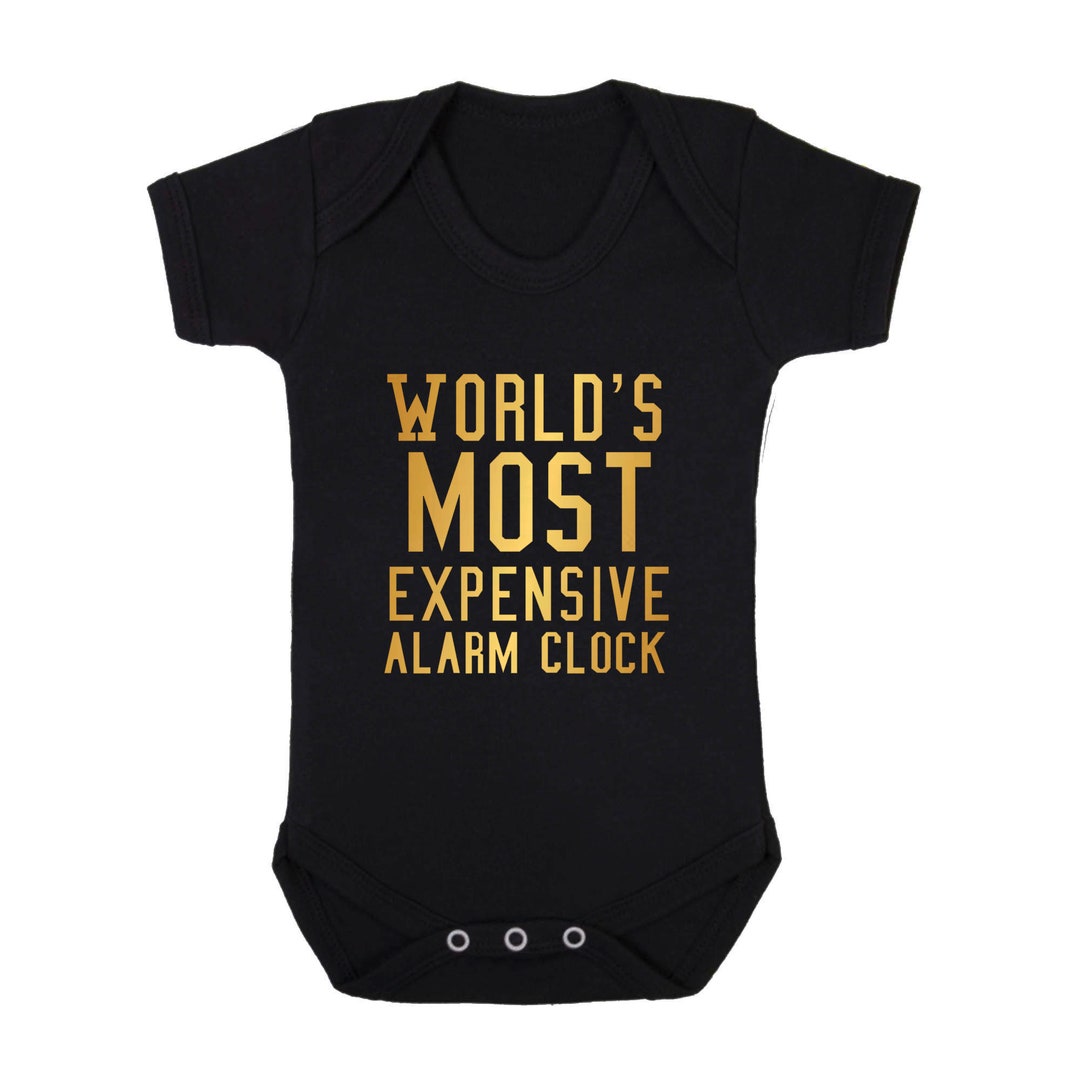 World's Most Expensive Alarm Clock Babygrow - Etsy
