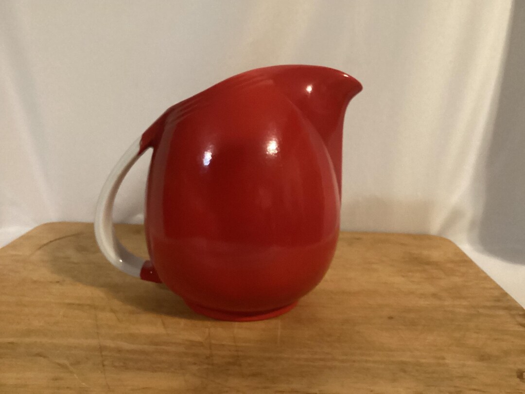 Vintage Hall’s Superior Kitchenware Pitcher Red Made in the USA 7” - Etsy