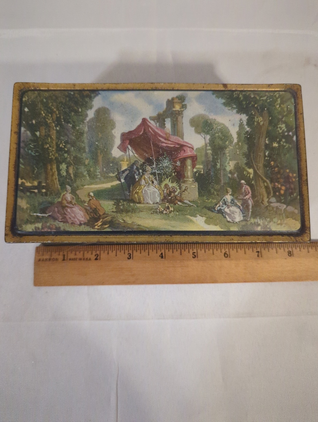 Vintage Canco Tin Candy/ Biscuit Box 7 1/2" X 4" - Etsy