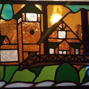 Custom Stained Glass Houses and Buildings - Etsy