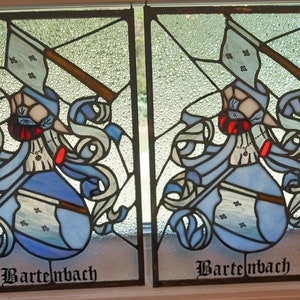 Custom Stained Glass Crests and Coats of Arms - Etsy