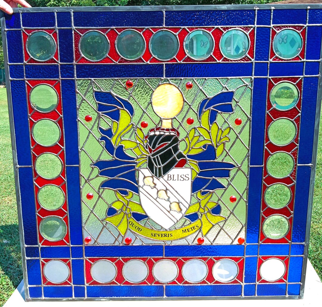 Custom Stained Glass Crests and Coats of Arms - Etsy