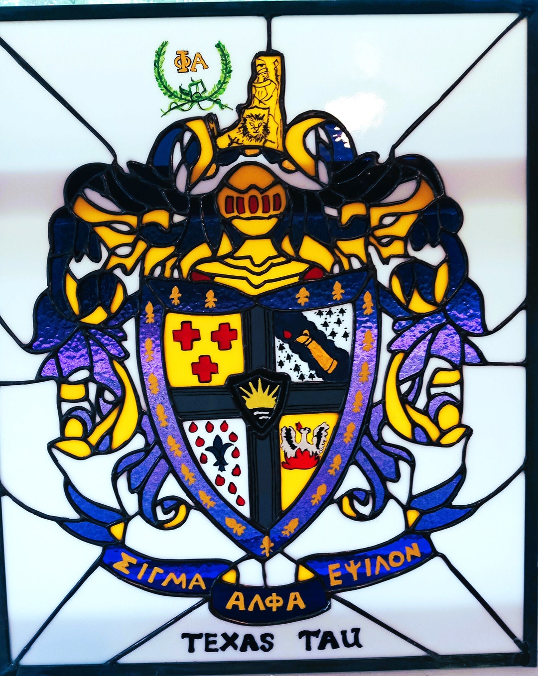 Custom Stained Glass Crests and Coats of Arms - Etsy