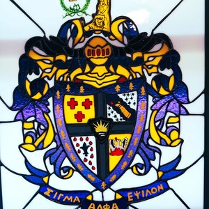 Custom Stained Glass Crests and Coats of Arms - Etsy