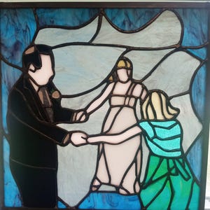Custom Stained Glass Family, Friends, and Loved Ones Portraits - Etsy