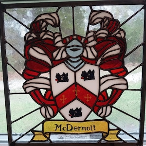 Custom Stained Glass Crests and Coats of Arms - Etsy