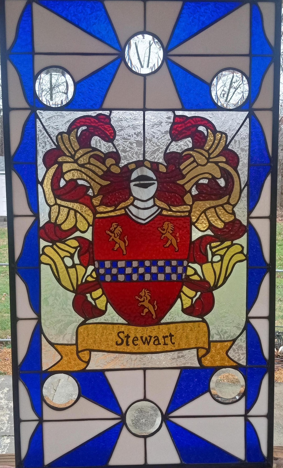 Custom Stained Glass Crests and Coats of Arms - Etsy