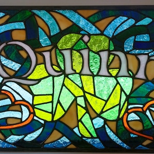 Custom Stained Glass Logos and Signs - Etsy