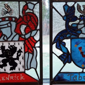 Custom Stained Glass Crests and Coats of Arms - Etsy