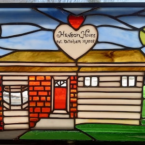 Custom Stained Glass Houses and Buildings - Etsy