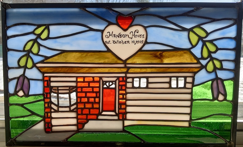 Custom Stained Glass Houses and Buildings - Etsy