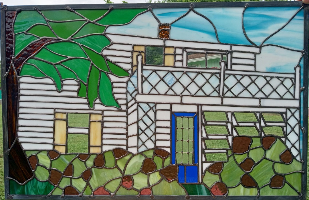 Custom Stained Glass Houses and Buildings - Etsy
