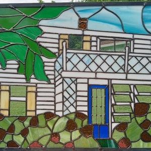 Custom Stained Glass Houses and Buildings - Etsy