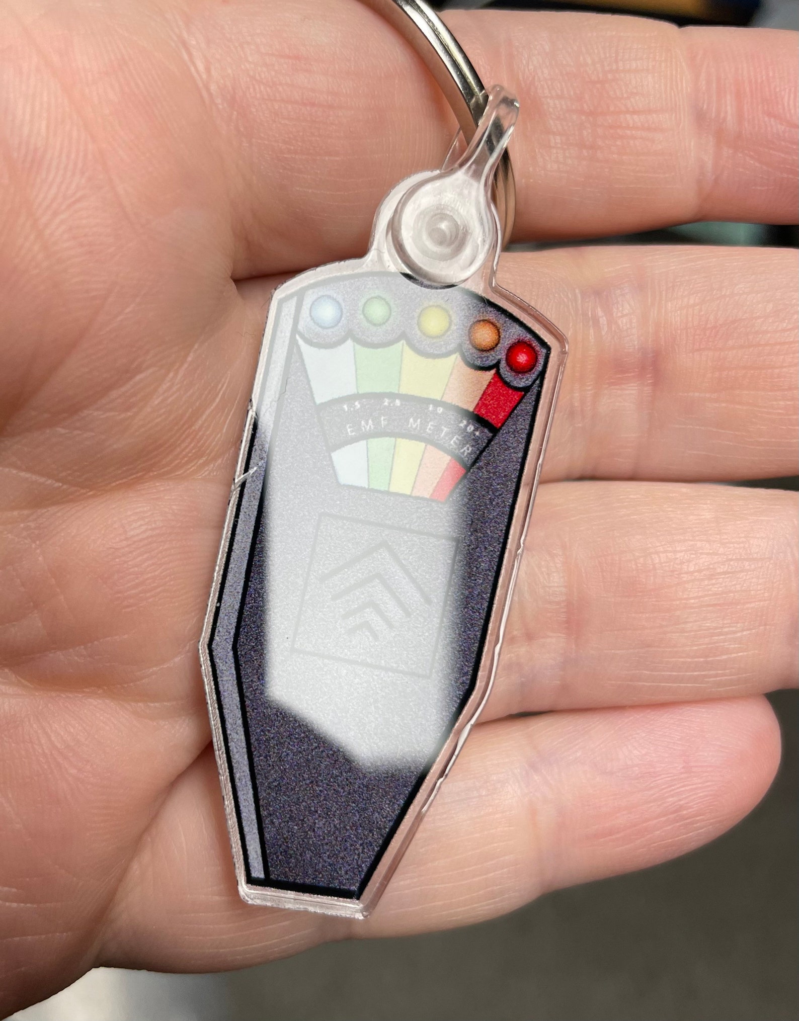 B-GRADE, EMF Meter, Acrylic Keychain, Ghost Hunter Gifts, Birthday ...