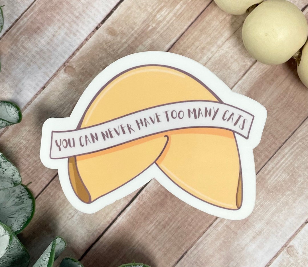Fortune Cookie Sticker, Stickers for Kids, Kawaii Birthday Gift ...